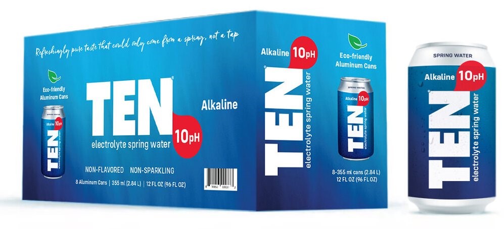 TEN Alkaline Spring Water introduces 12-ounce aluminium cans; Aluminium ...