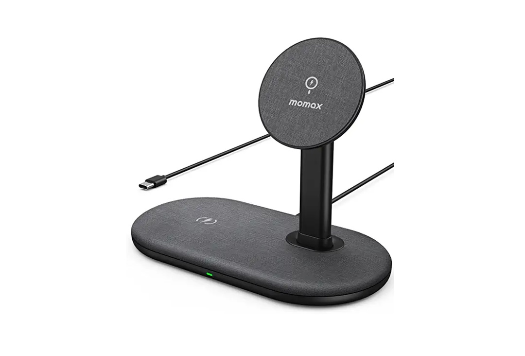 Aluminium Dual 7.5W portable charging station from Momax features ...