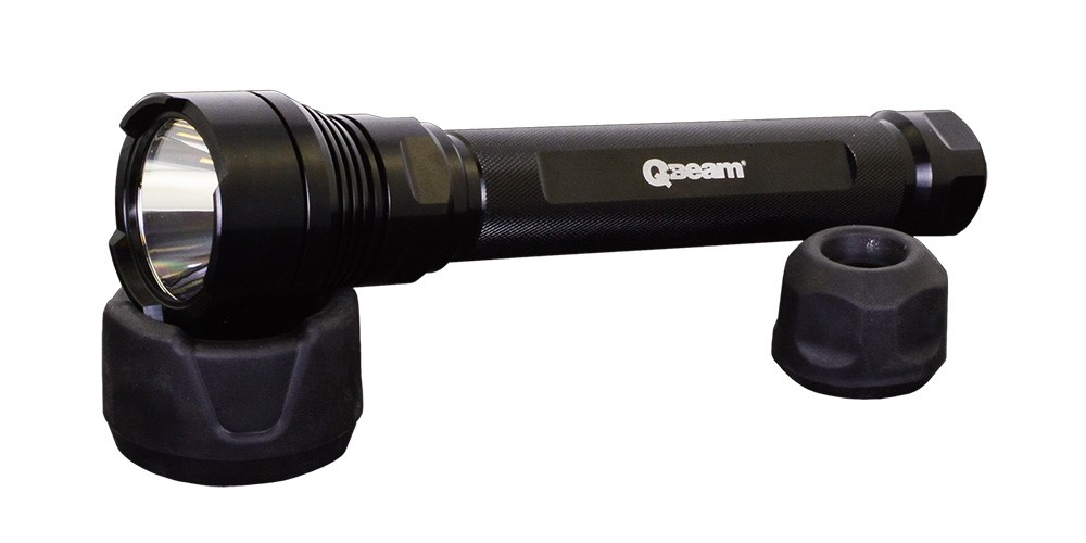 Q-Beam Ractical 225 aluminium flashlight showcases a beam distance of ...