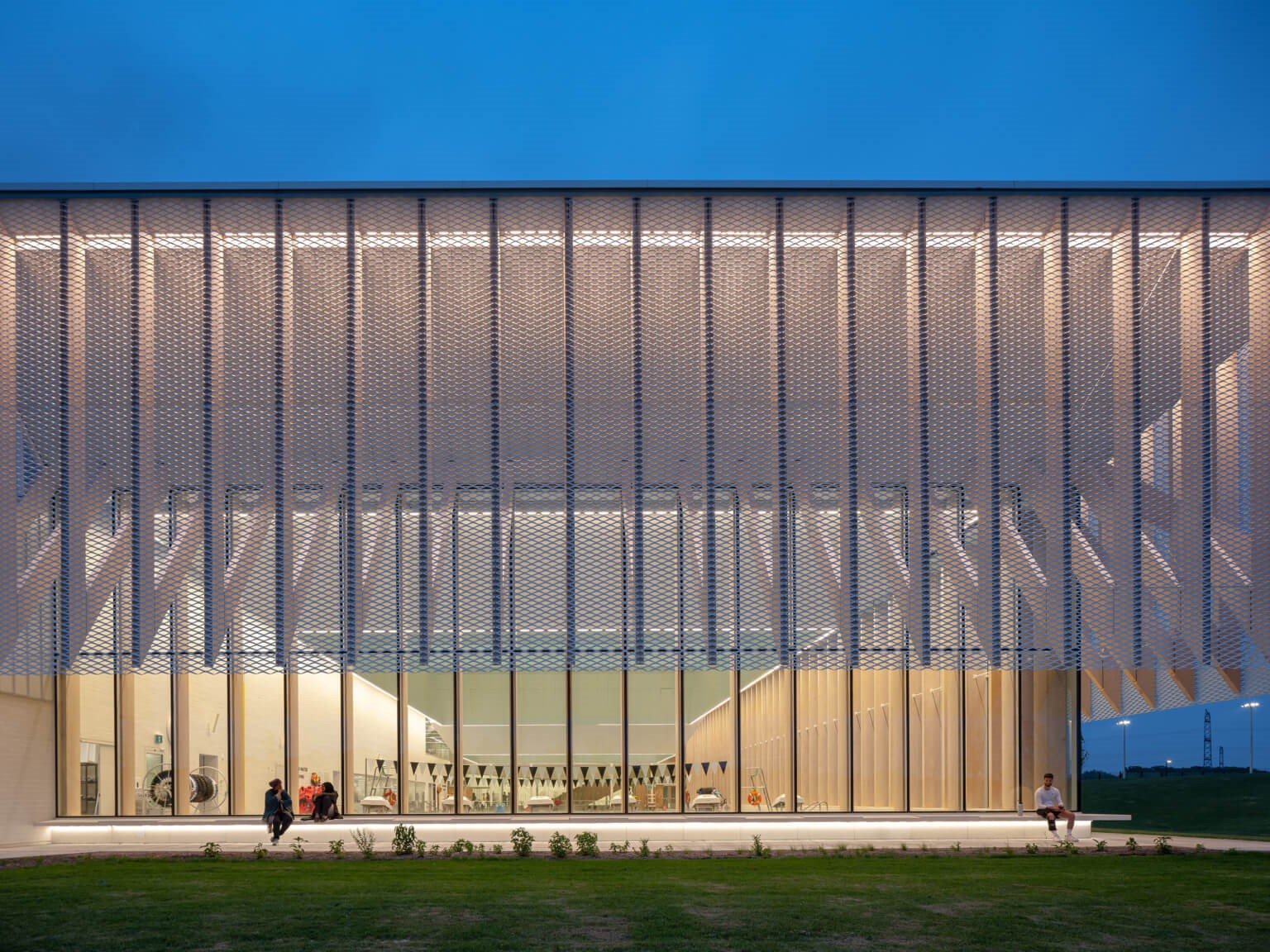 Community centre in Mississauga flaunts aluminium mesh screen and mass ...