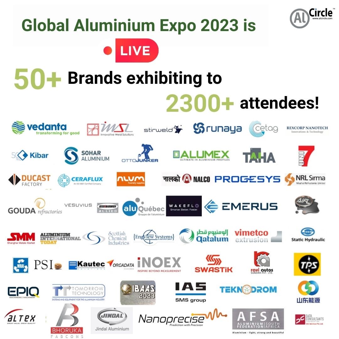 Live Now! Go and visit Global Aluminium Expo 2023; Aluminium Extrusion, Profiles, Price, Scrap ...