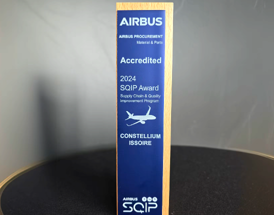 Airbus recognises Constellium's commitment to excellence as an Accredited Supplier