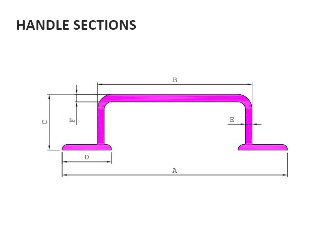 JINDAL ALUMINIUM : HANDLE SECTIONS